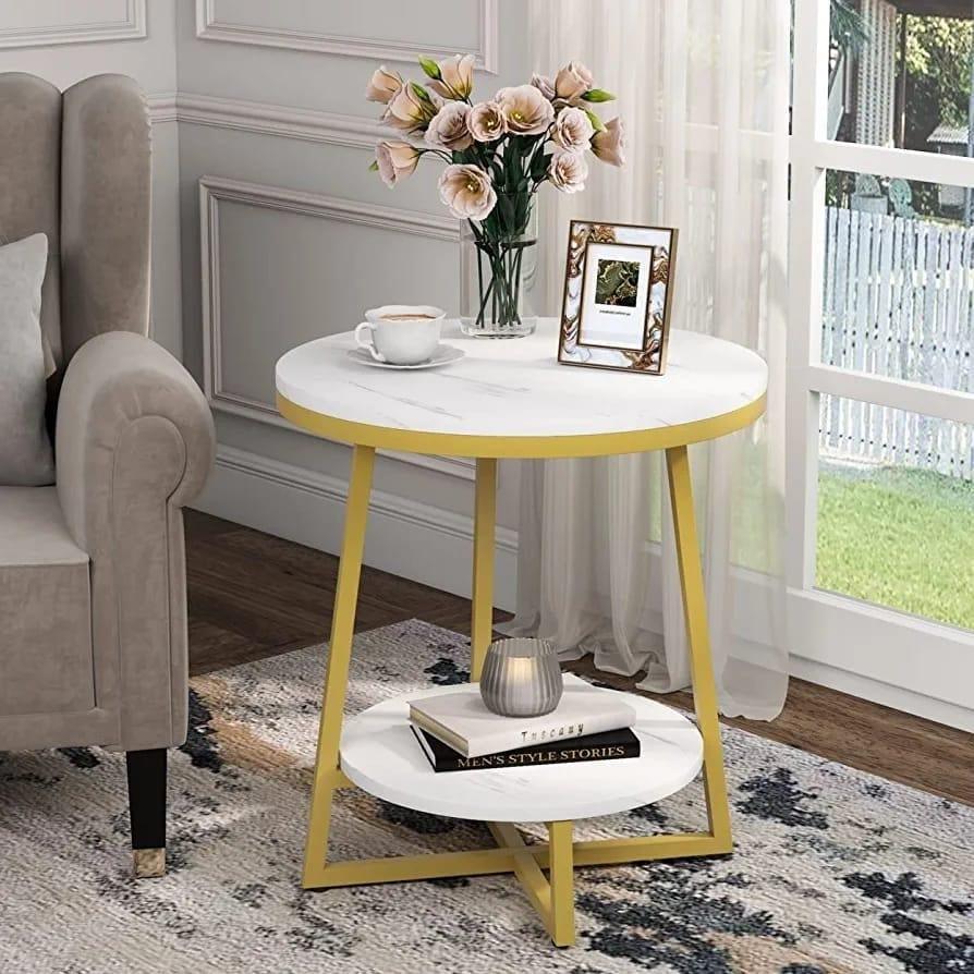 Vesta Two - Tier Sofa Side Table