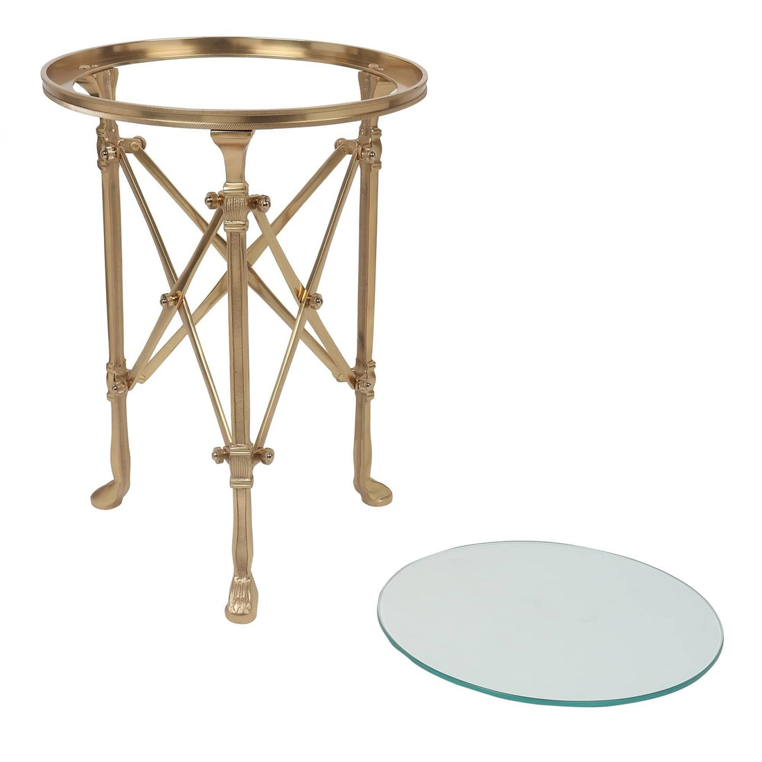 knobbed Metal Weave Table