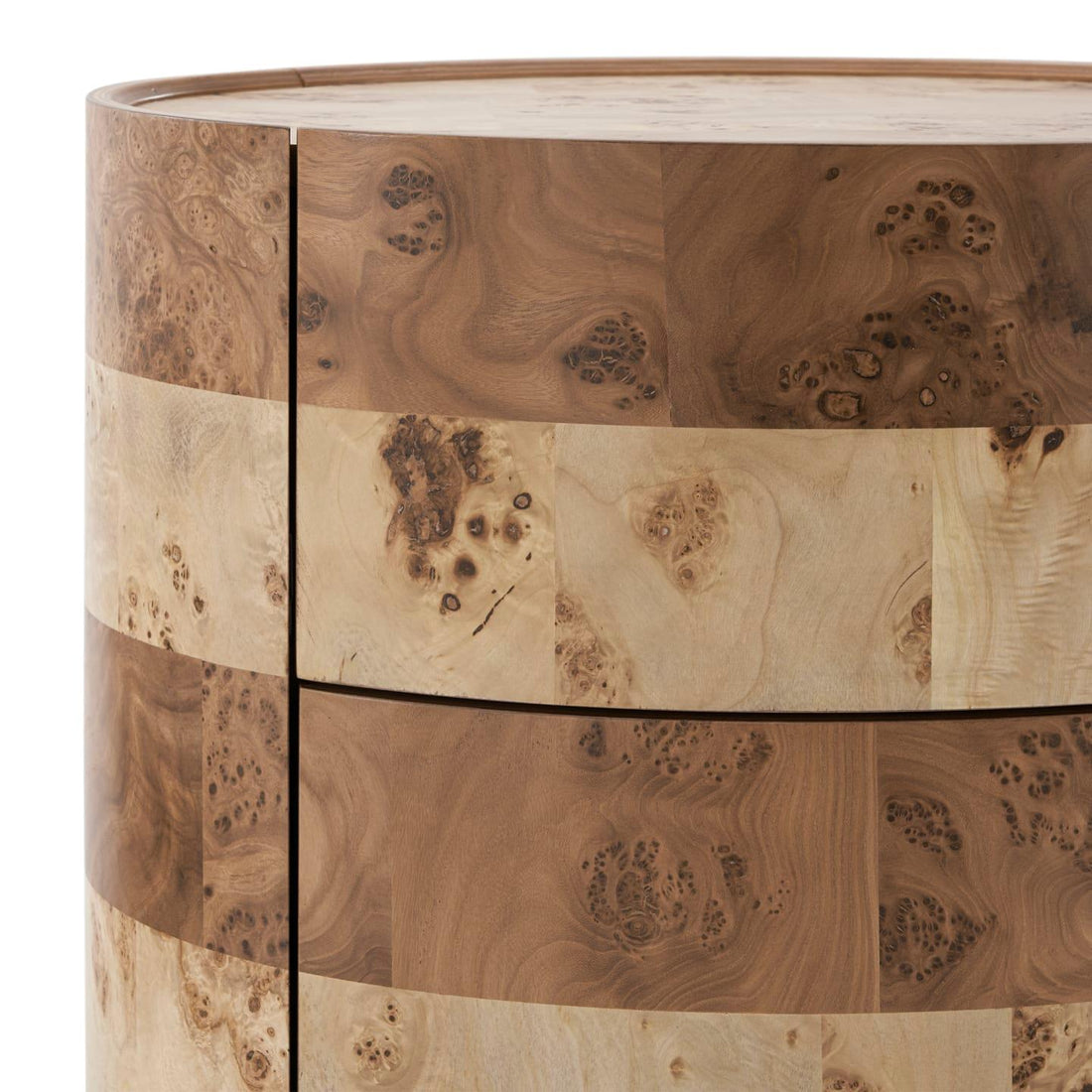 Mika Burl Wood Side Table