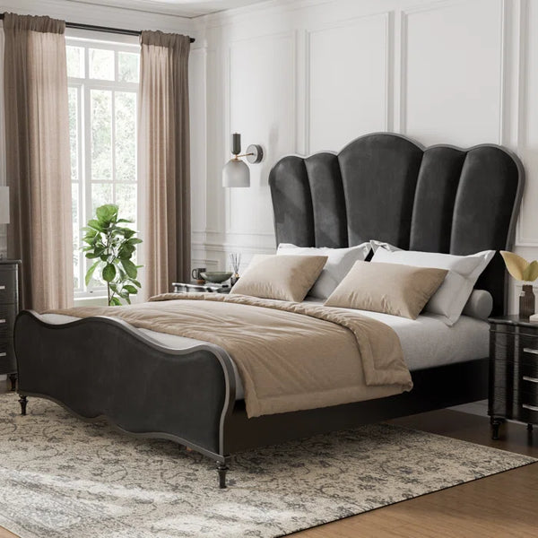 Seabliss Upholstered Scalloped Bed