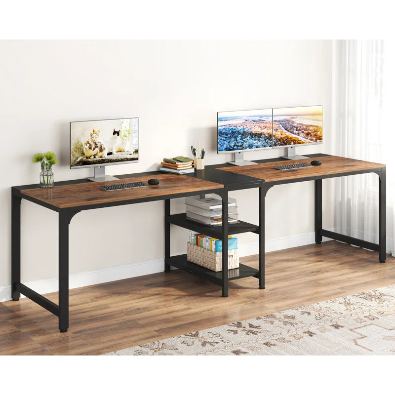 90.55'' W Rectangle Double Computer Desk