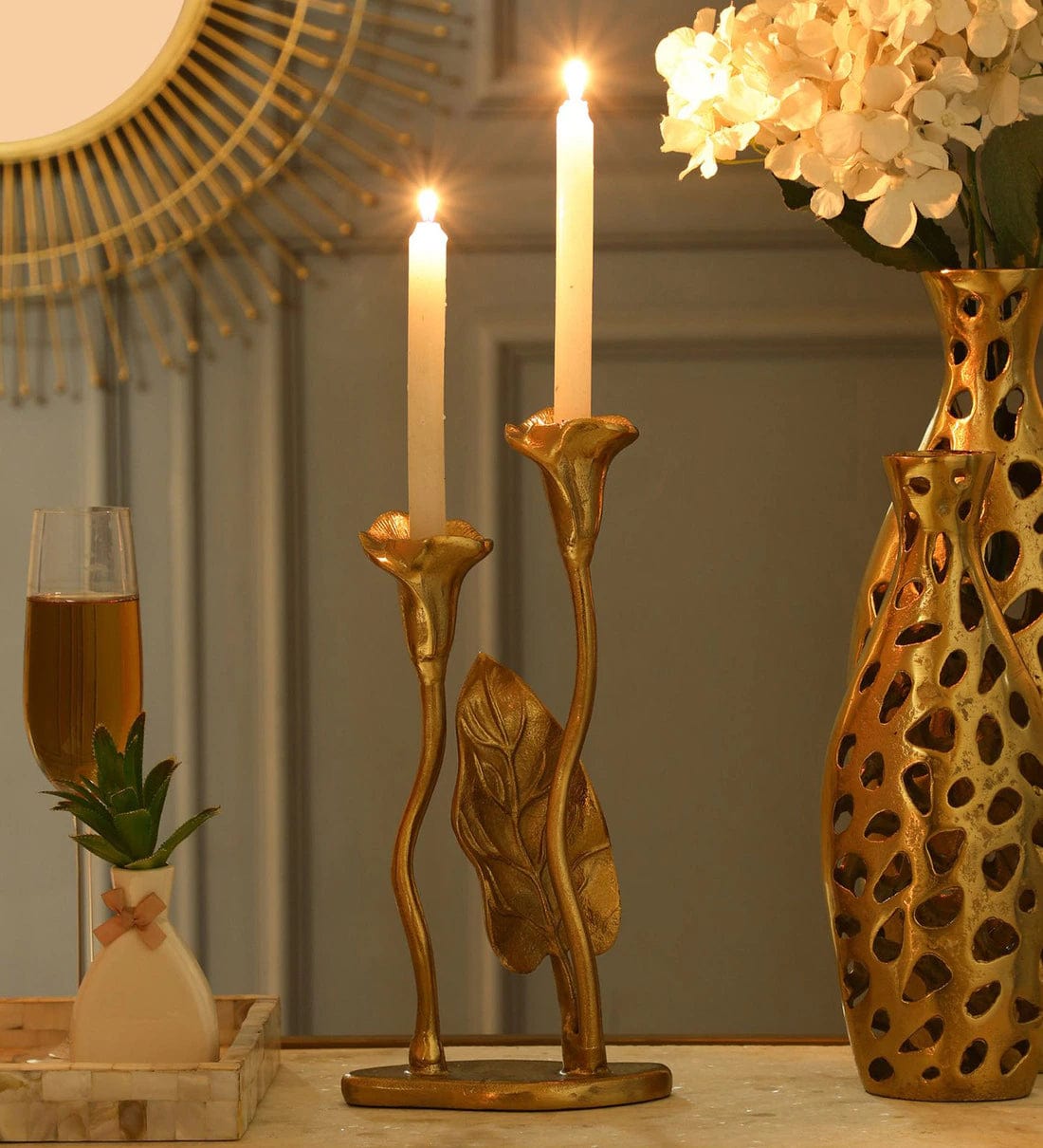 Modern Flower Wall Mirror