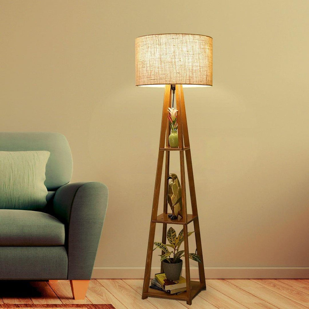 Decorative Wooden Floor Lamp for Home Decoration Living Room Corner