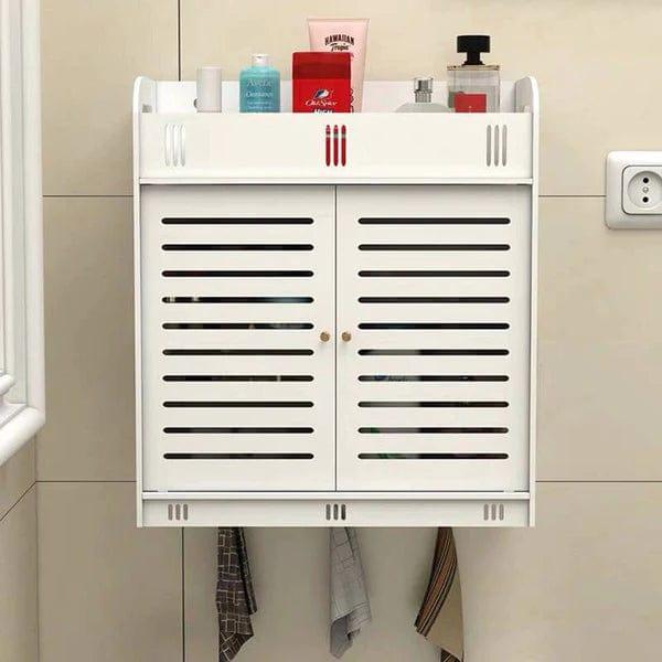 Wall Mounted PVC Bathroom [ 38 ] Storage Cabinet (8 INCH)