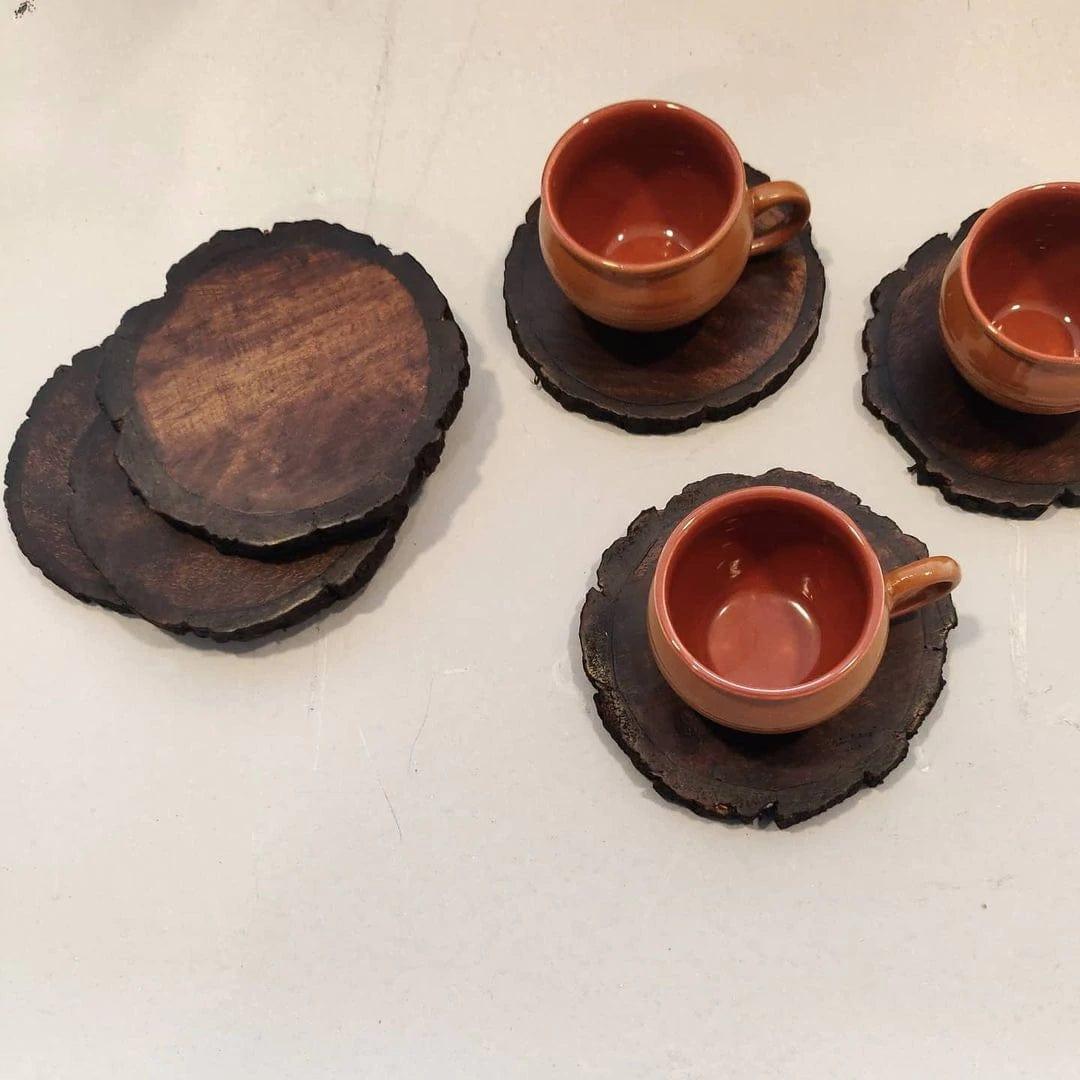 WOODEN TABLE COASTER ( SET OF 6 )
