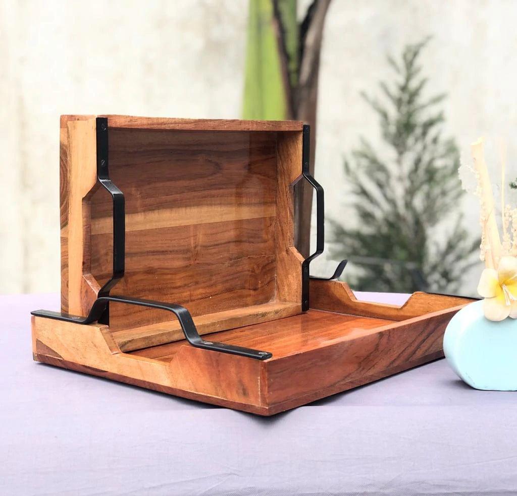 PREMIUM ACACIA WOOD SERVING TRAY COMBO