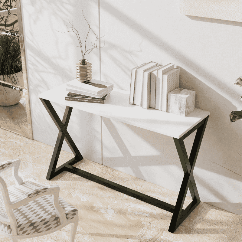 Kosmo Study Table in White Color