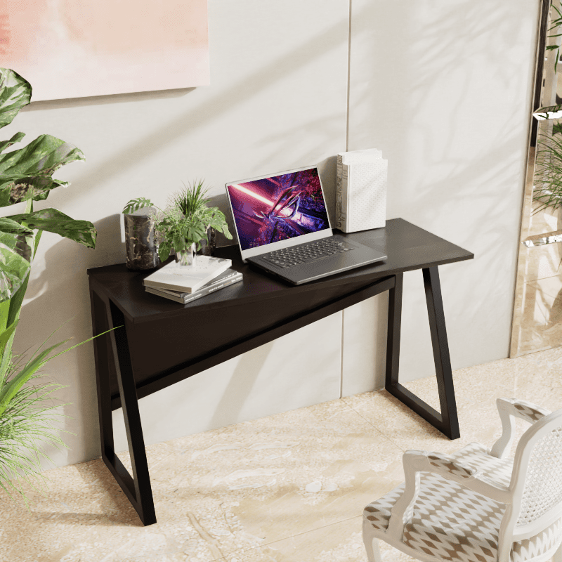 Tulip Study Table in Brown Color